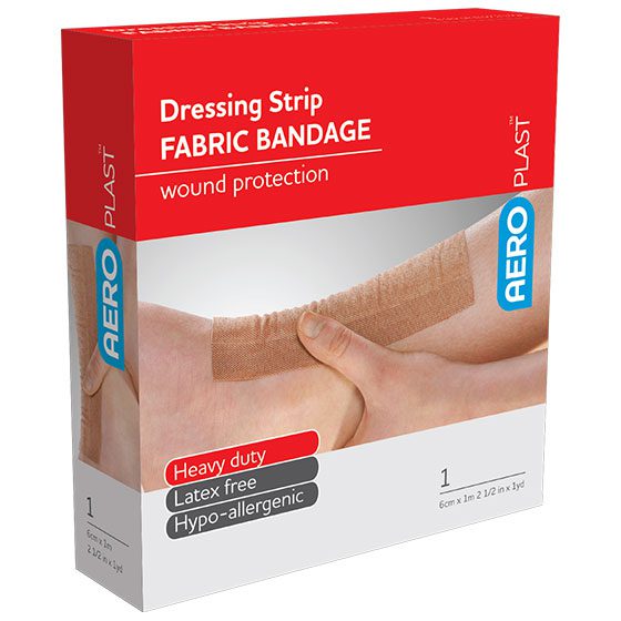 AFP610 - AeroPlast Premium Fabric Dressing Strip 6cm x 1M | Aero Healthcare